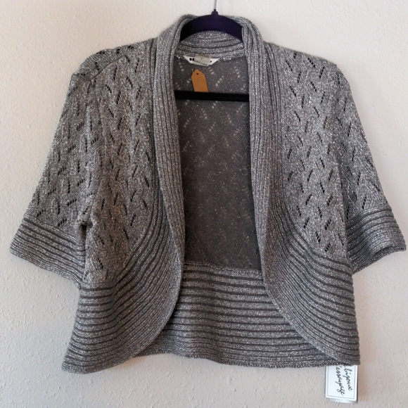 Peter Nygard | Sweaters | Nwt Nygard Collection Metallic Bolero | Poshmark